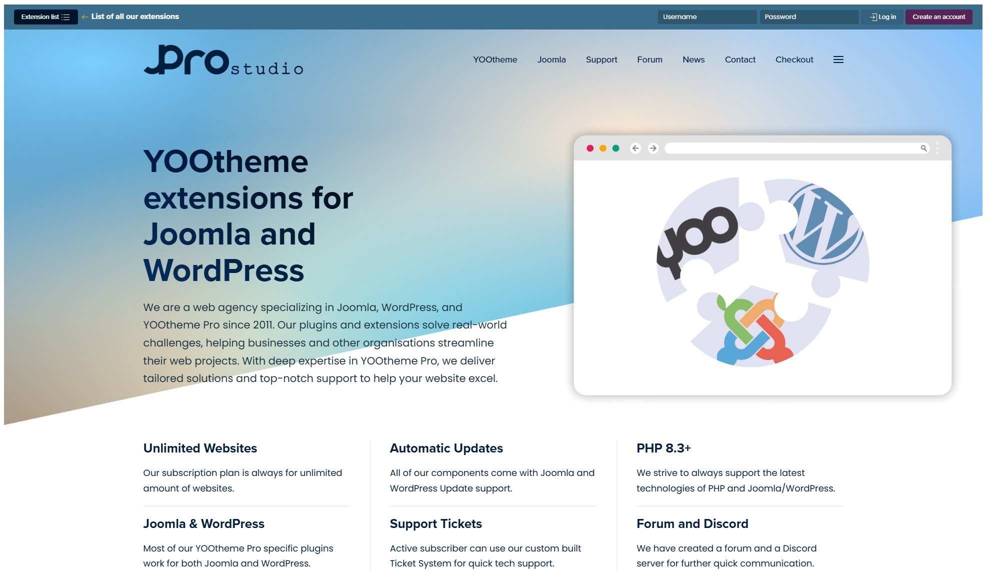 YOOtheme extensions for Joomla and WordPress!